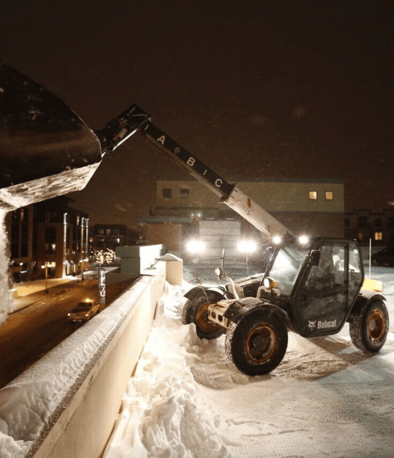 Expert Parking Lot Snow Management Services | TCOS